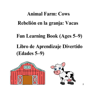 Bilingual Children's Book: Cow on the Farm / Vaca en la Granja - Ages 5 ...